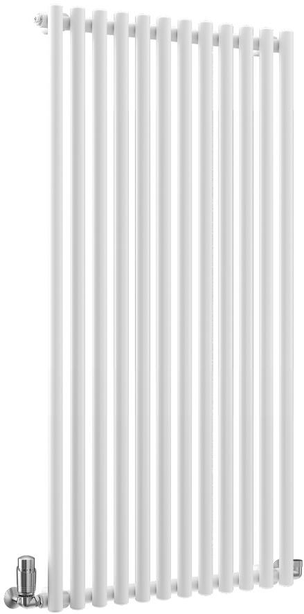 Harmoni Blyth Round Tube White Single 12 Section Radiator - 402mm x ...