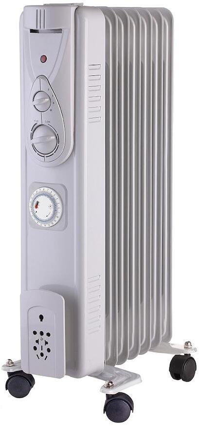 Osily OSOFR15T Oil Filled Electric Radiator with Timer 1500W - Heater Shop