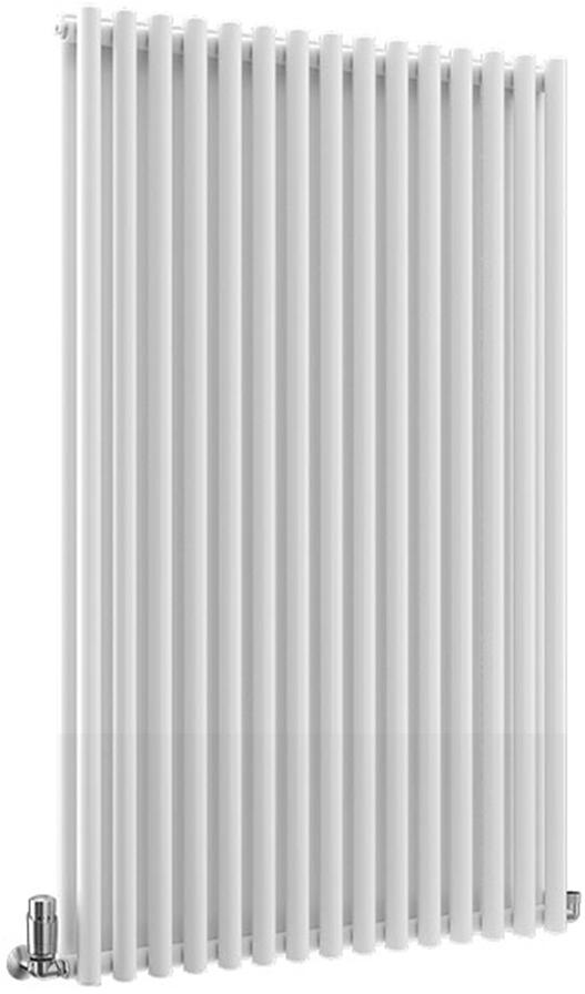 Harmoni Blyth Round Tube White Double 15 Section Radiator - 504mm x ...
