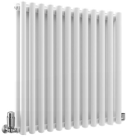 Harmoni Blyth Round Tube White Double 12 Section Radiator - 402mm x ...