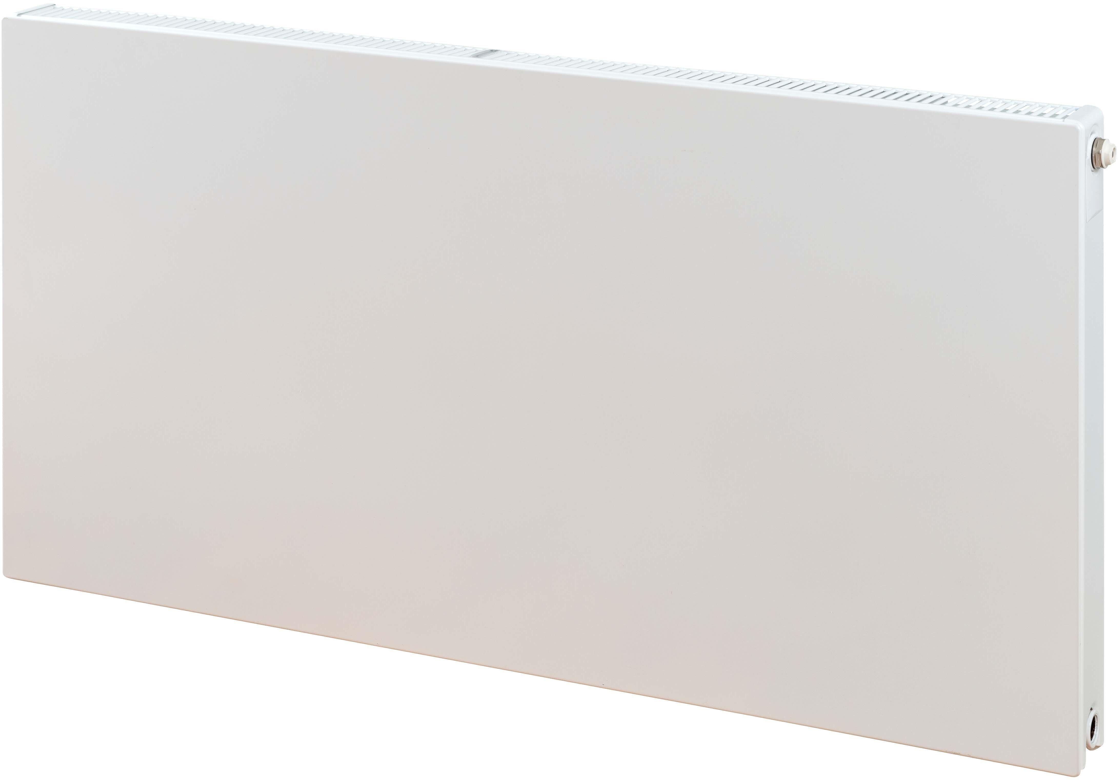 Harmoni Baylam Flat Panel White Single Radiator - 600mm x 500mm ...