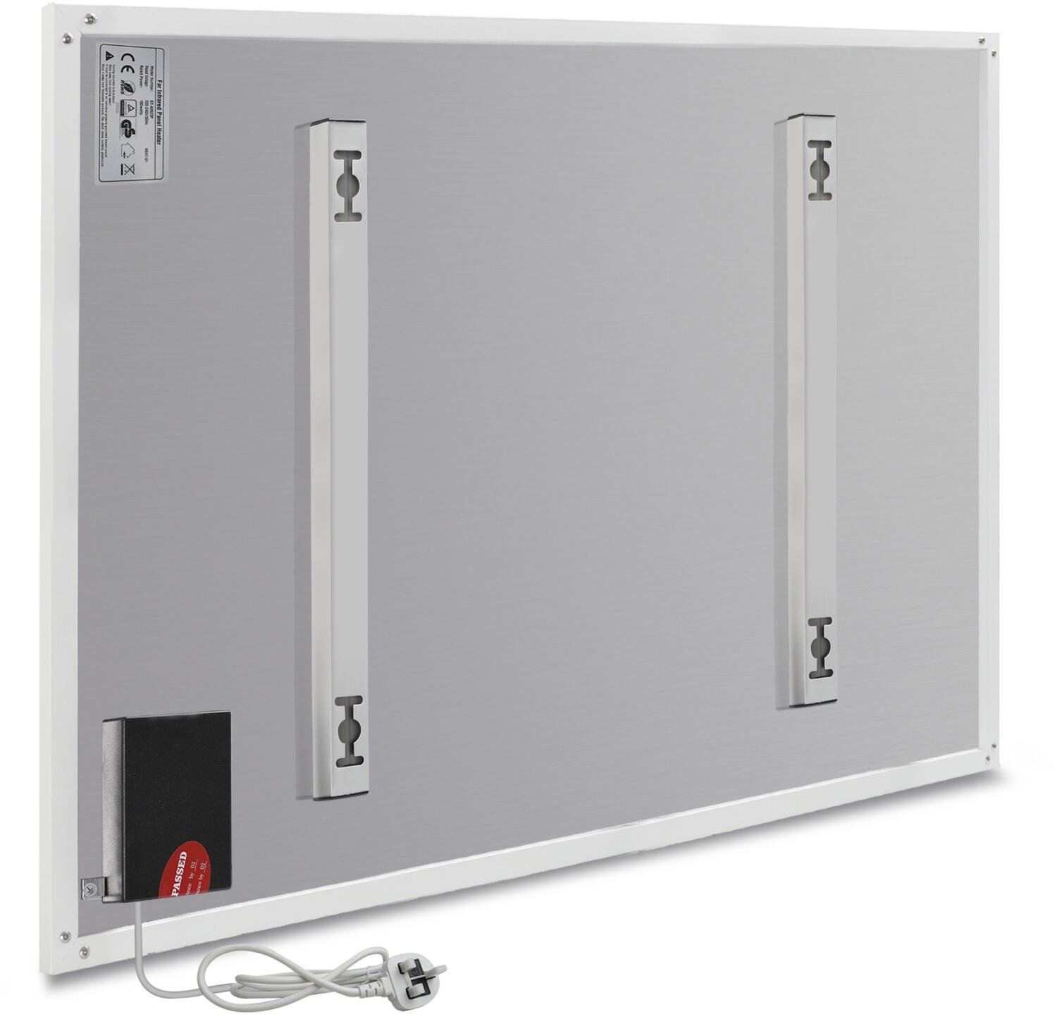 Mirrorstone Classic White Infrared Heating Panel 1200W - Heater Shop