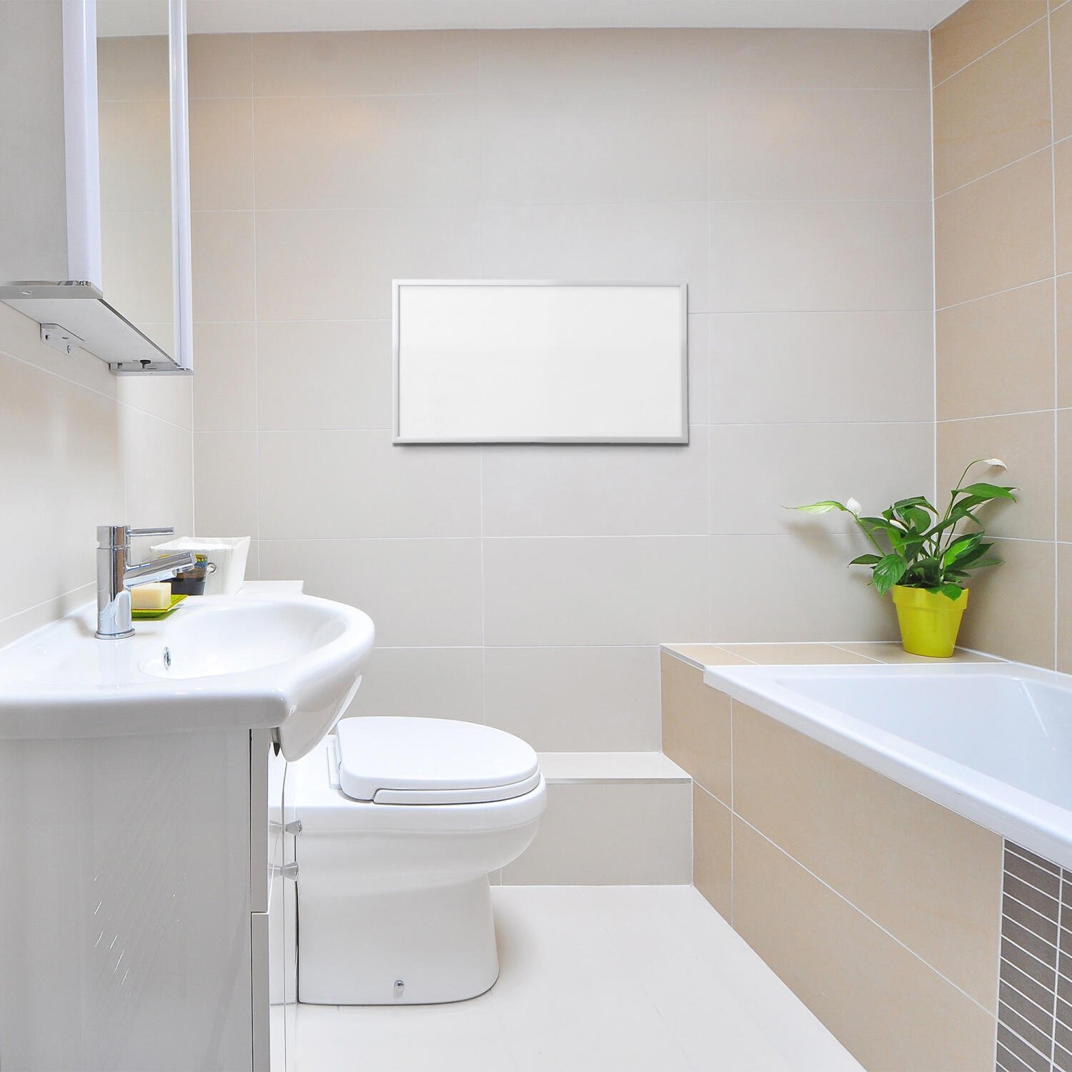 Mirrorstone Classic White Infrared Heating Panel 180W - Heater Shop