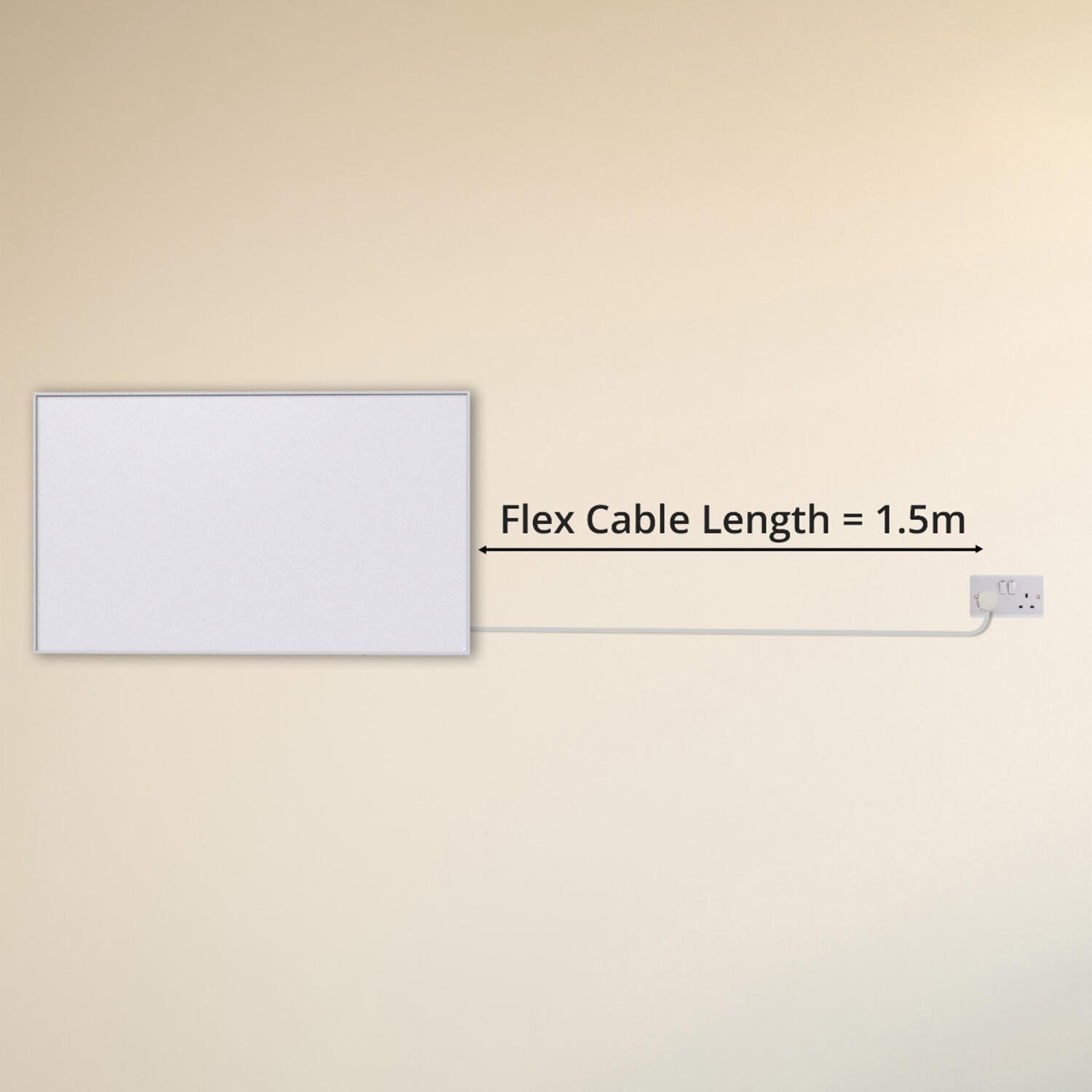 Mirrorstone Classic White Infrared Heating Panel 900W - Heater Shop