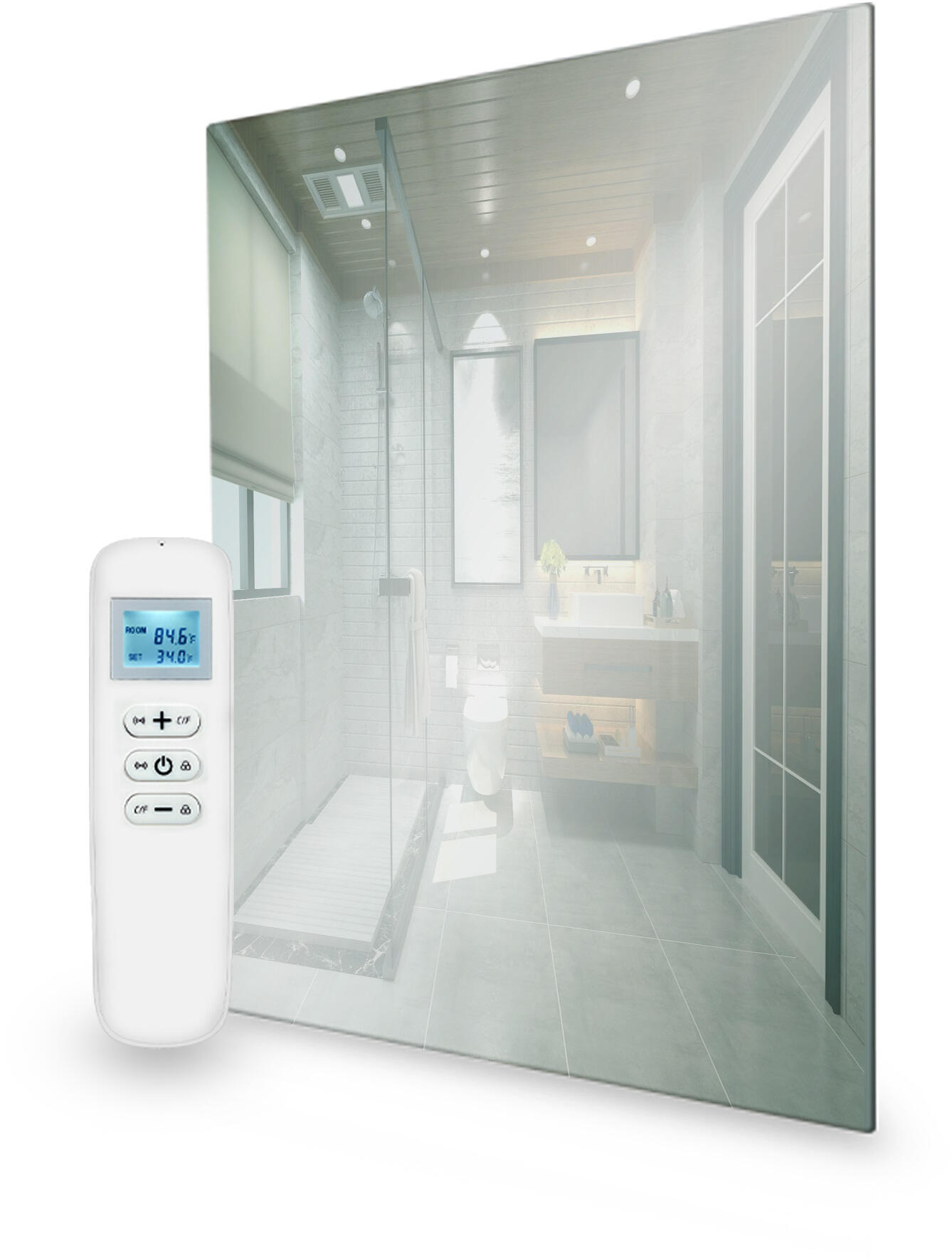 Mirrorstone Mirror Infrared Wi-Fi Heating Panel 450W - Heater Shop