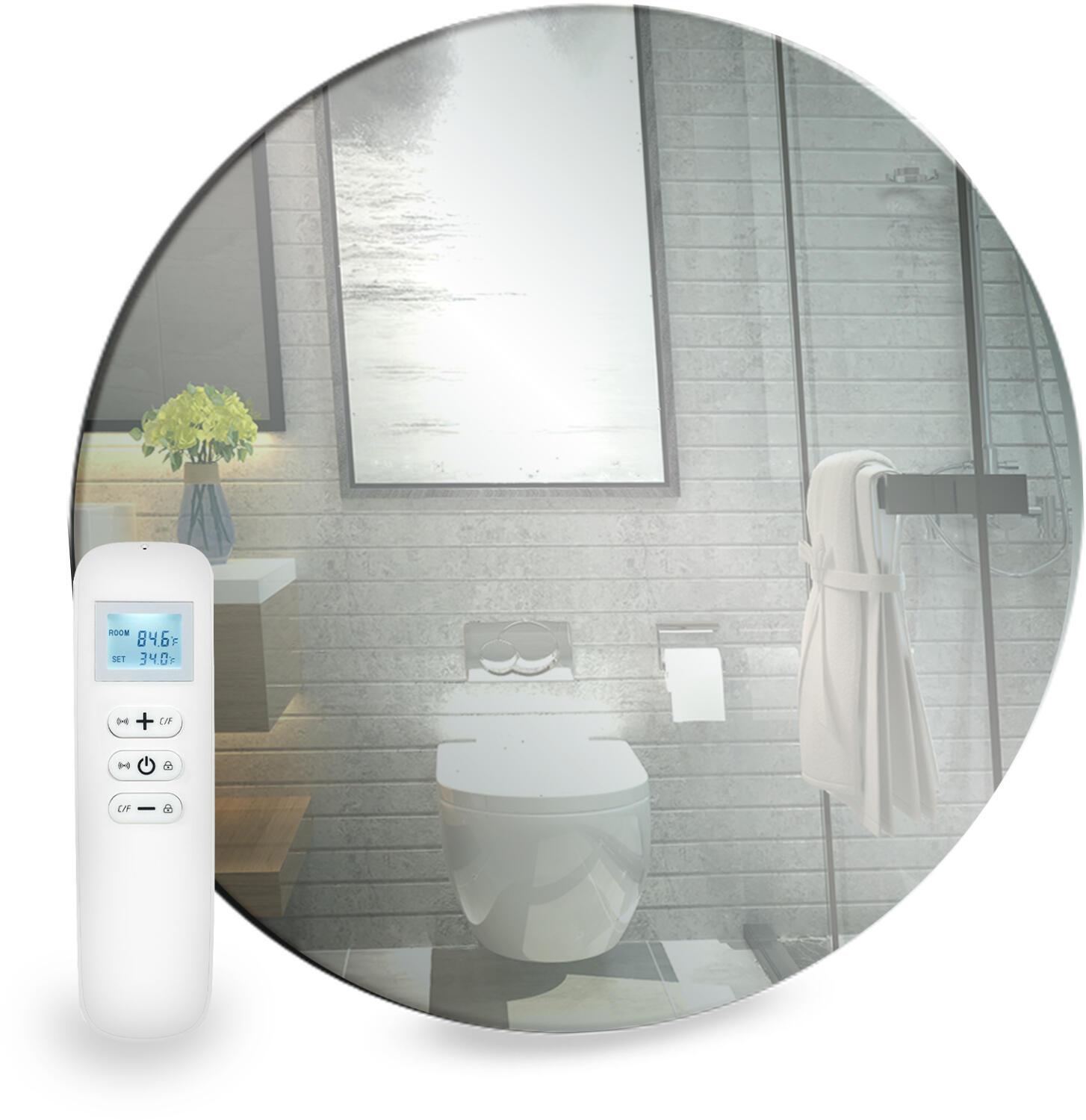 Mirrorstone Mirror Wi-Fi Infrared Panels with Remote