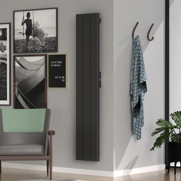 Rointe Palaos Wi-Fi PIB1500WF Black Vertical Radiator 1500W - Heater Shop
