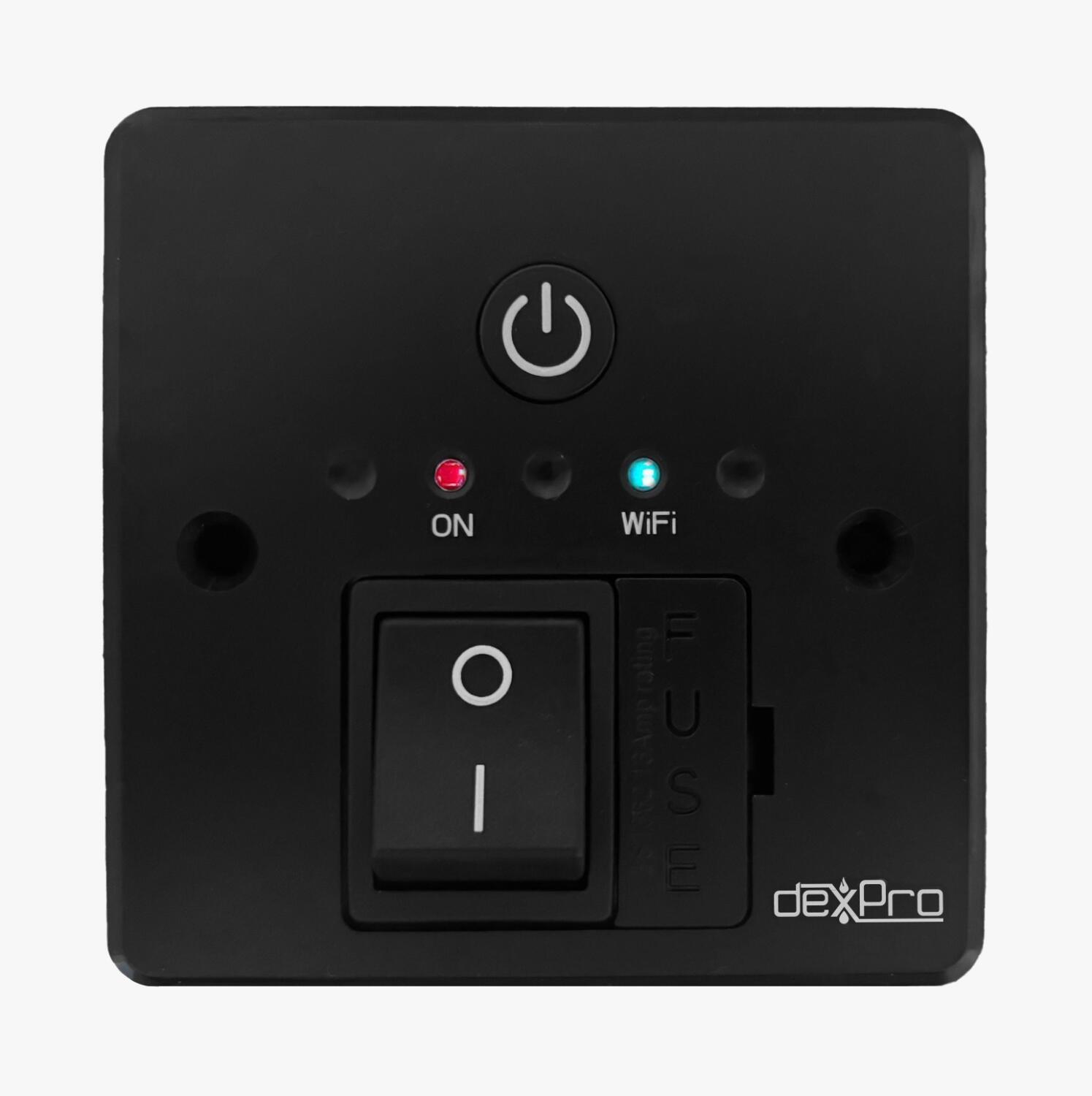 DeXpro SSB13 Black Wi-Fi Switched Fused Spur - 13amp - Heater Shop