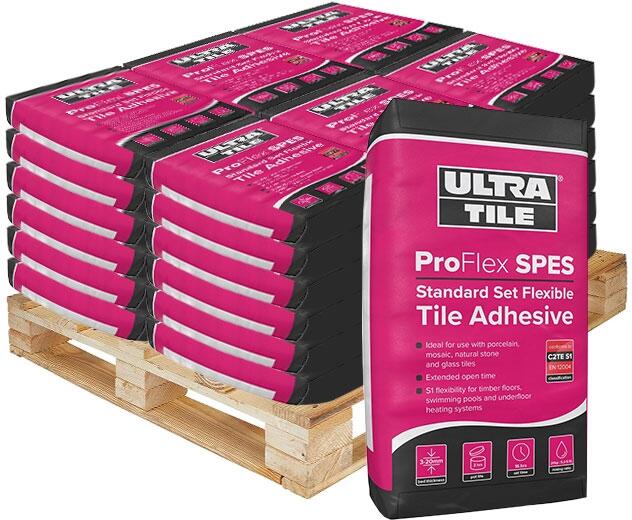 Ultra-Tile ProFlex S1 SP+ES Standard Set Flexible White Tile Adhesive ...