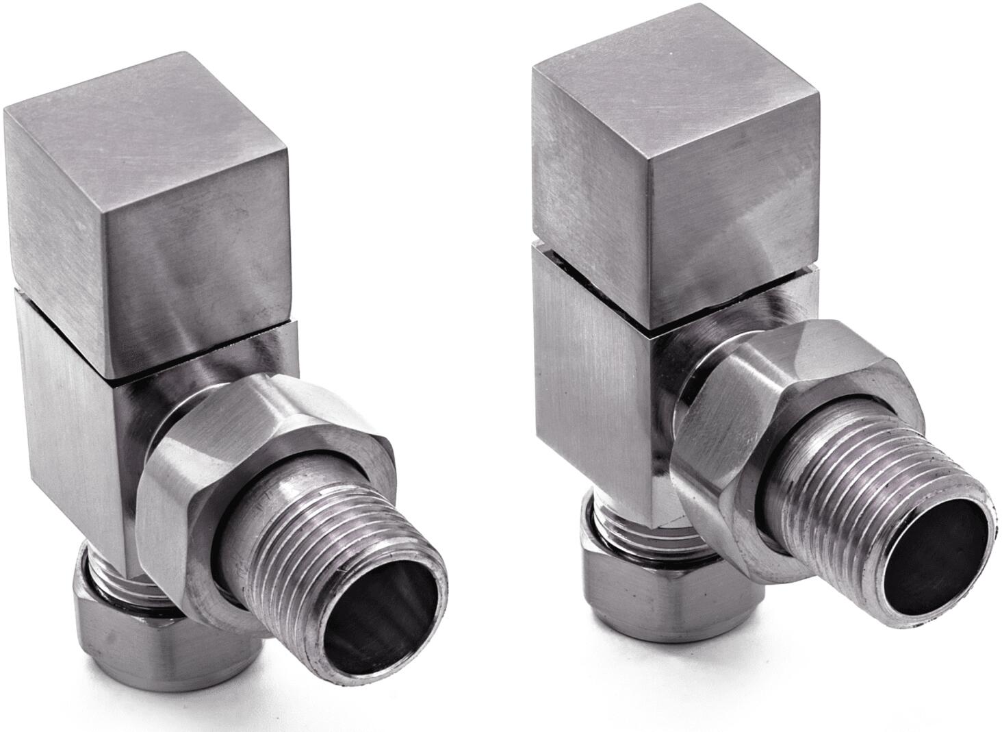 Reina Loge Angled Brushed Valve - Heater Shop