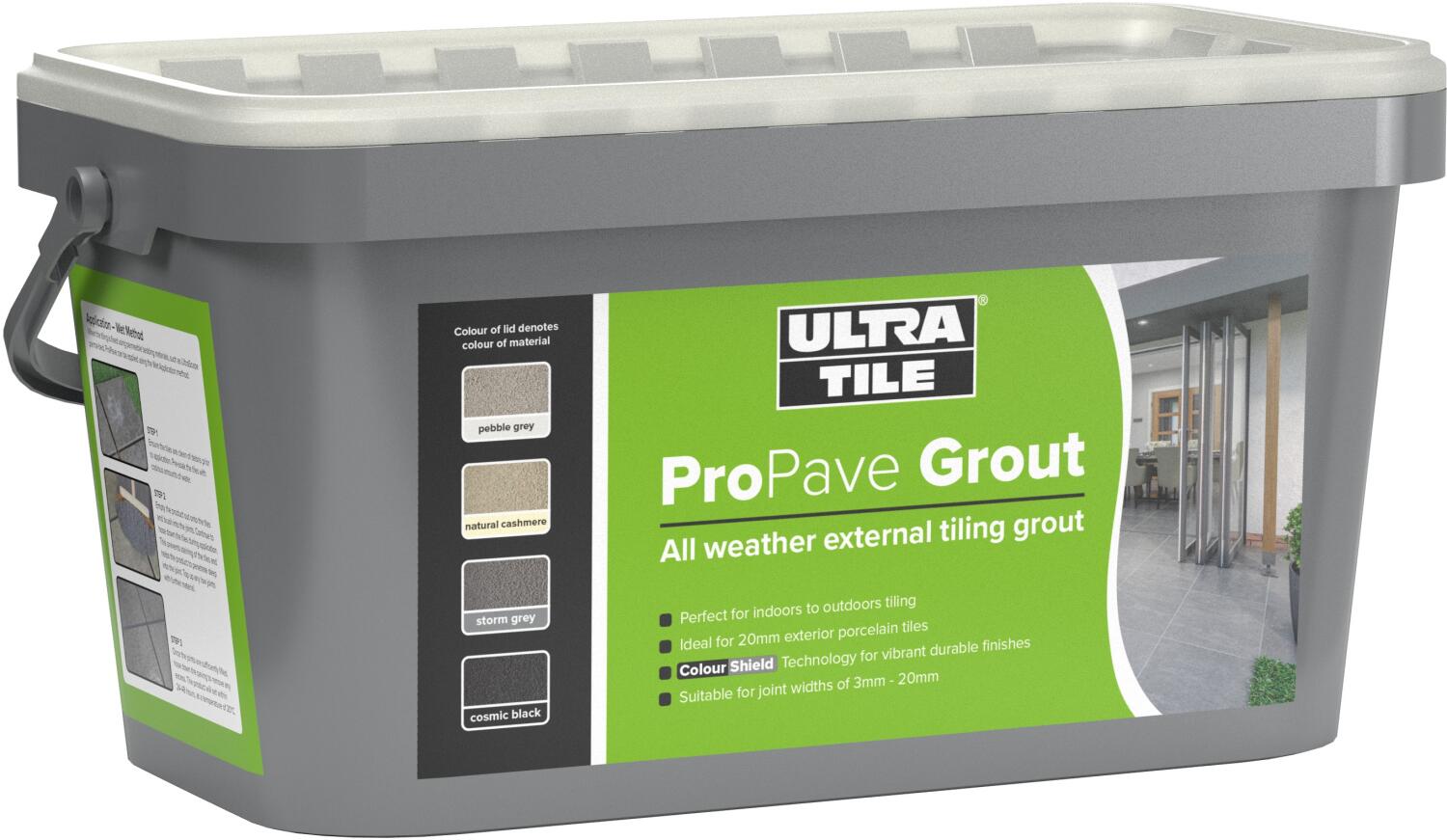 UltraTile Pebble Grey Propave Grout External Tiling Grout - Heater Shop