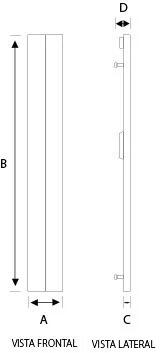 Rointe Palaos Wi-Fi PIW1500WF White Vertical Radiator 1500W - Heater Shop