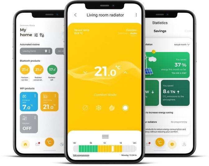 Rointe Kyros KRIW1000RADC4 - Wi-Fi Short Electric Radiator, White ...